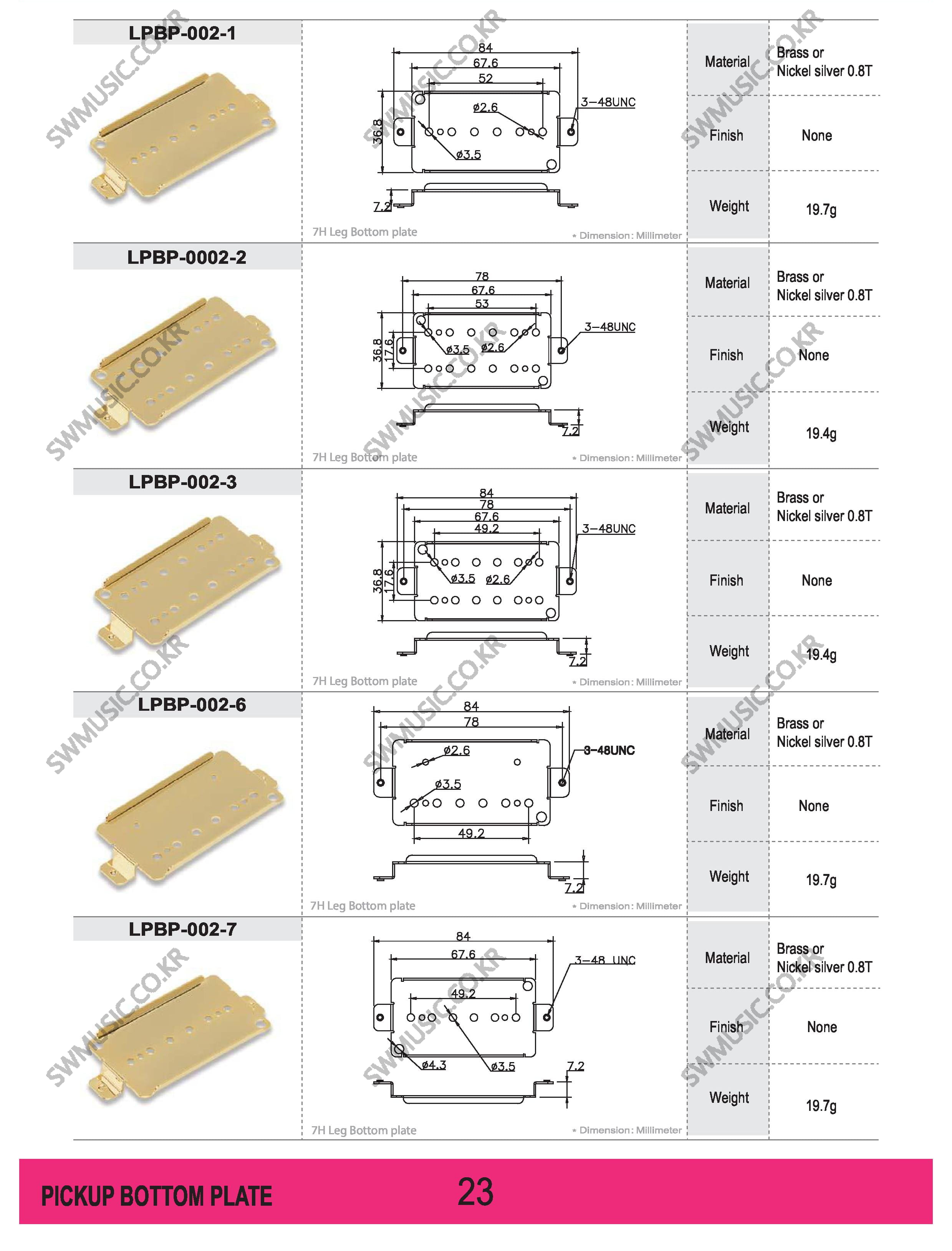 Main Catalog | SAMWOO MANUFACTURING