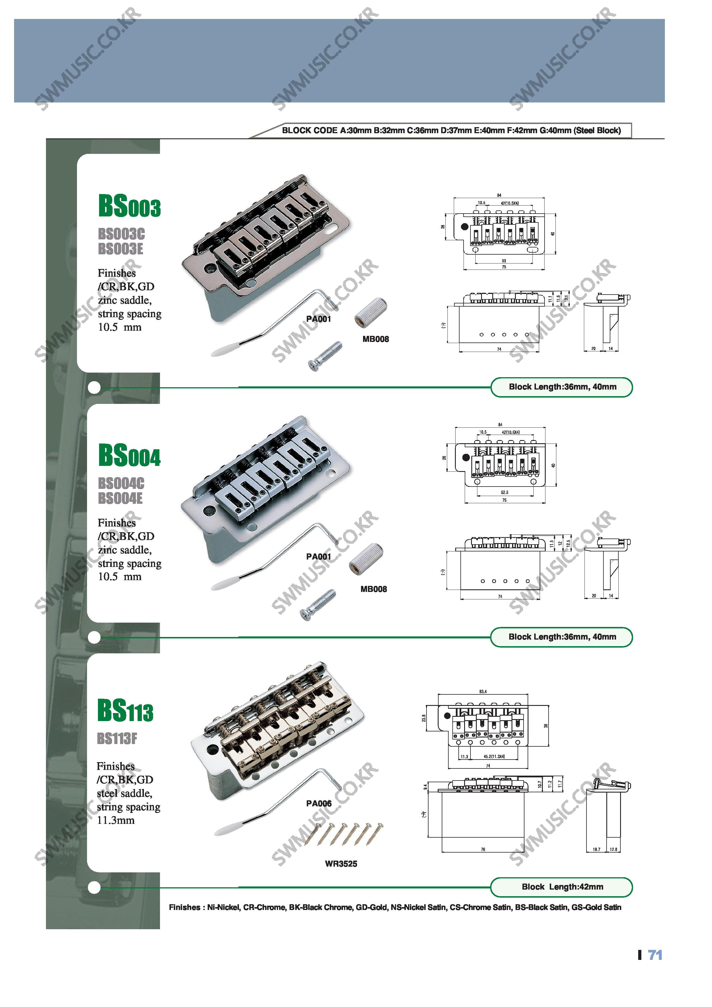 Main Catalog | SAMWOO MANUFACTURING